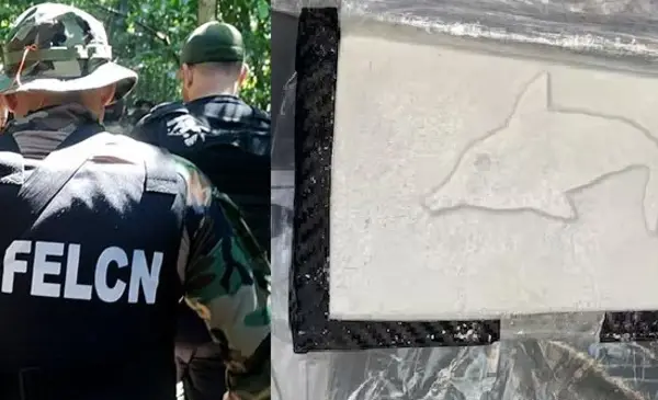 Miembros de la Felcn encuentran 46 kilos de droga con el logo de un ...
