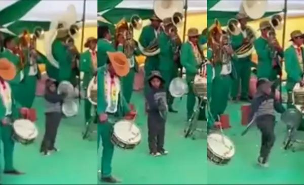 Con ritmo y creatividad: Un niño se roba el show en una banda musical ...
