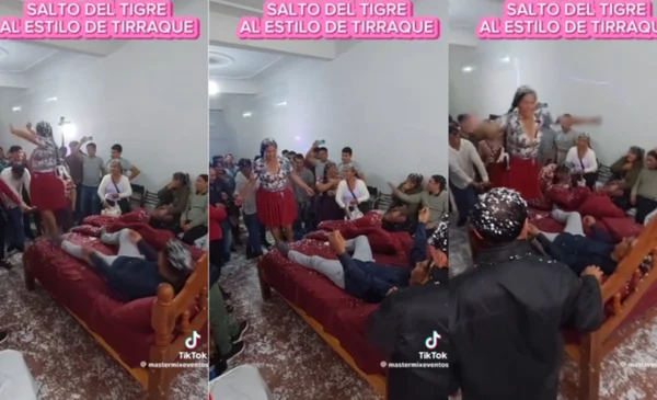 Video Salto Tigre ¿sabes Pareja De Recién Casados Hace Demostración