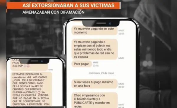 Conozca cómo son los ‘mensajes extorsivos’ que envían los ...