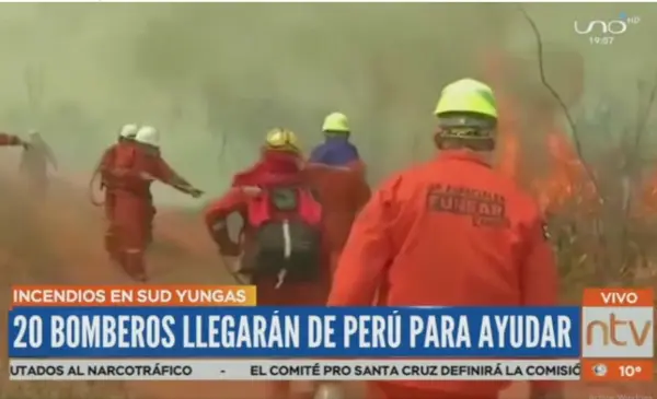 Bomberos voluntarios de Perú llegarán a La Paz para ayudar a sofocar los incendios | Red Uno de ...