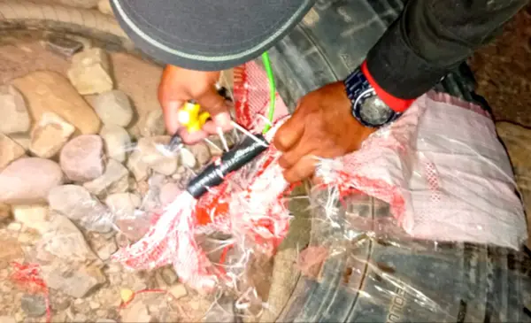 Tras rastrillaje, hallaron dinamitas, trampa explosiva, mecha lenta y ...