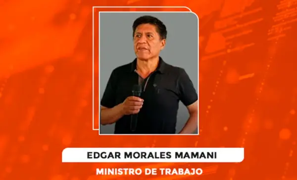 Edgar Morales Mamani, militar aymara y exprecandidato del PDC, asume el Ministerio de Trabajo ...